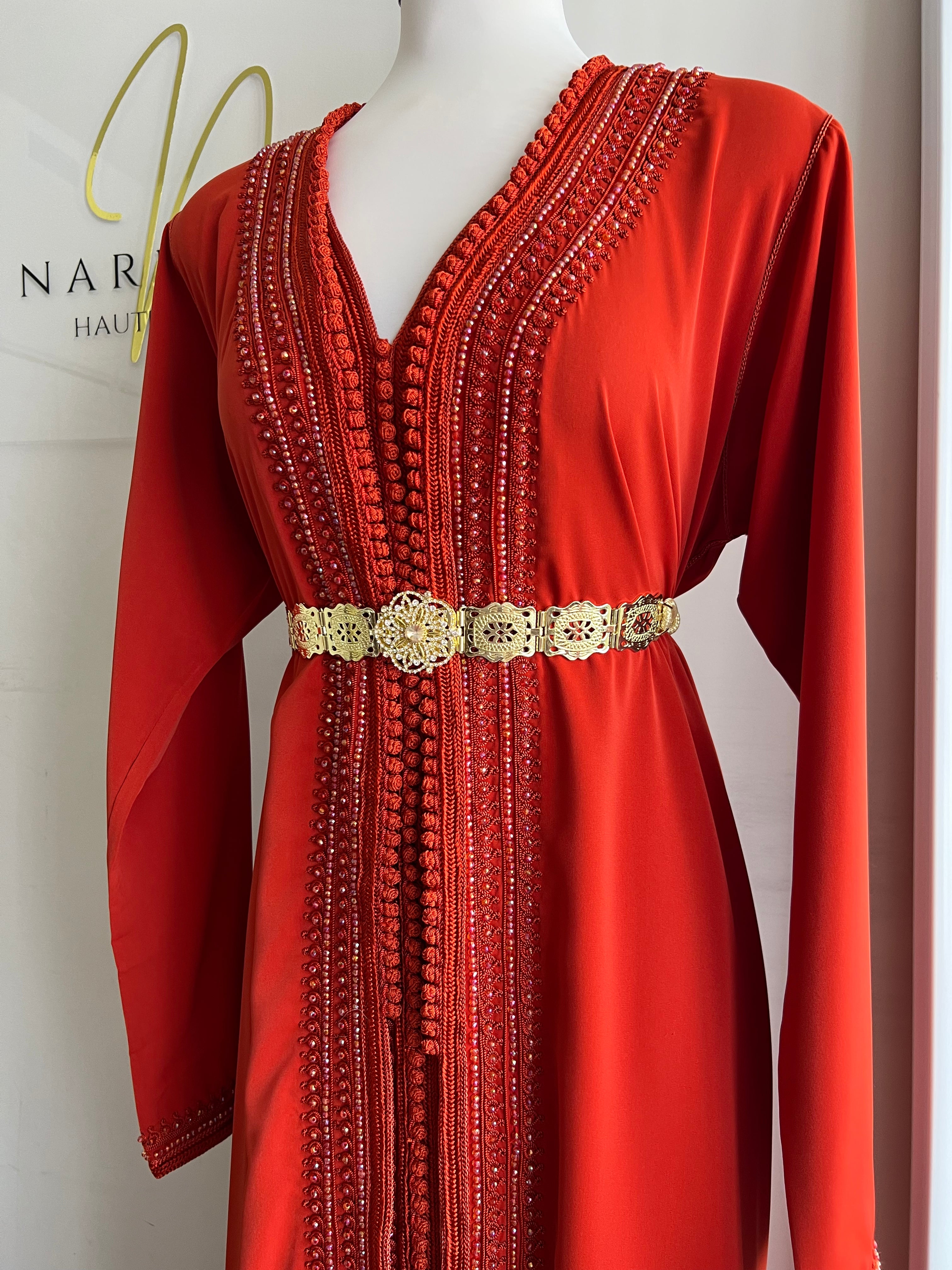 TAKCHITA PERLA ORANGE BRULÉ – Narimane Haute Couture